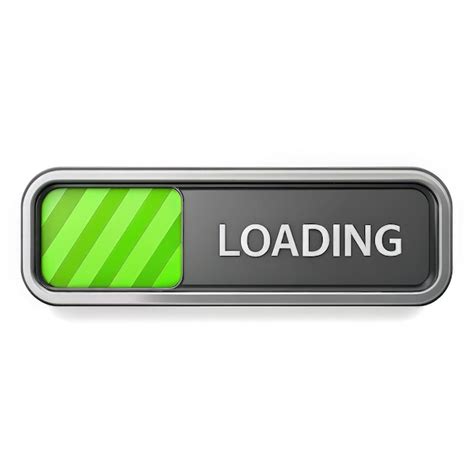 Progress Bar Loading Indicator With Green Fill Across A Standard Scale