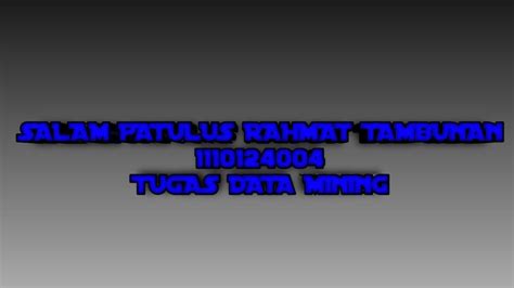 Tugas Data Mining Algoritma Apriori Youtube