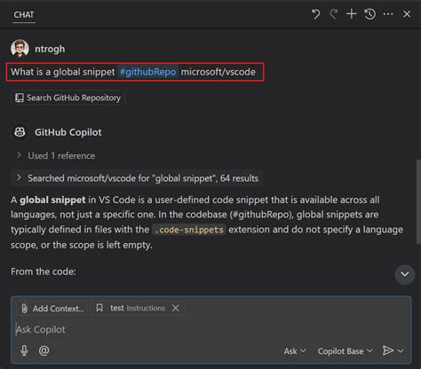 Copilot Chat Context