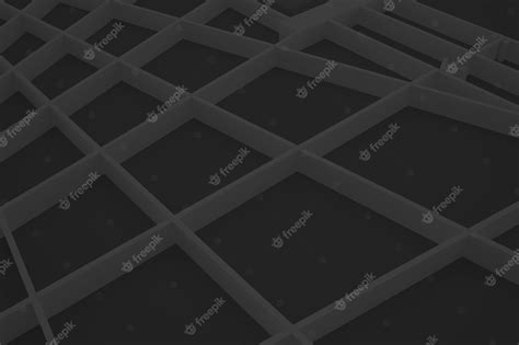 Premium Photo Dark Monochrome Minimal Geometry Background