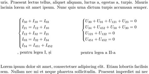 How To Align Two Systems Of Equations Side By Side Tex Latex Stack