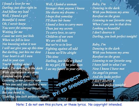 Ed Sheeran Perfect Lyrics Byron Axelson