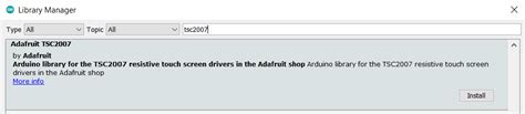 Arduino Adafruit Tsc2007 I2c Resistive Touch Screen Controller Adafruit Learning System