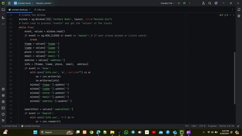 Completed A Contact Book Project With Python Sakaniya Panchalingam