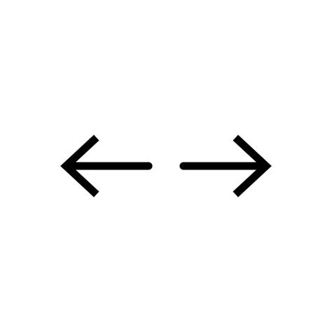 Vector Line Icon Different Direction Arrow Pointer Graphic As A