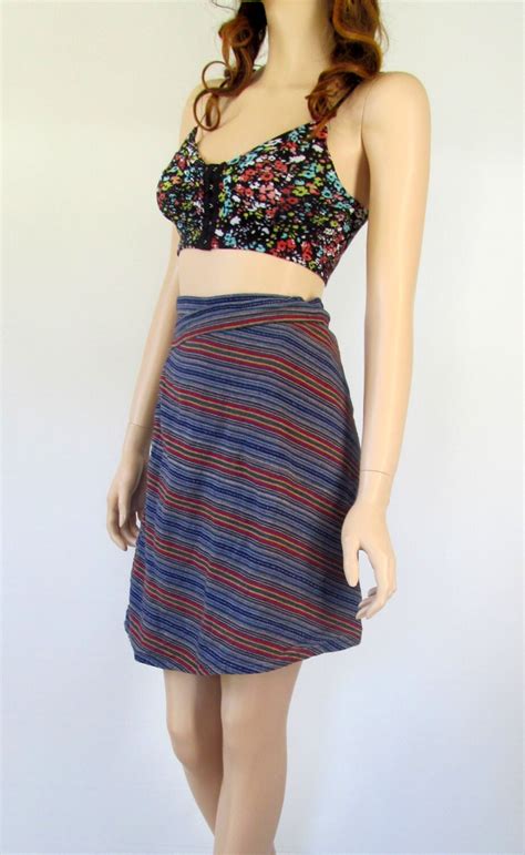 Hippie Skirt Mini Skirt 60s Skirt 70s Skirt