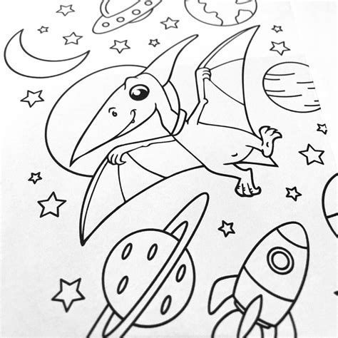 Outer Space Coloring Page
