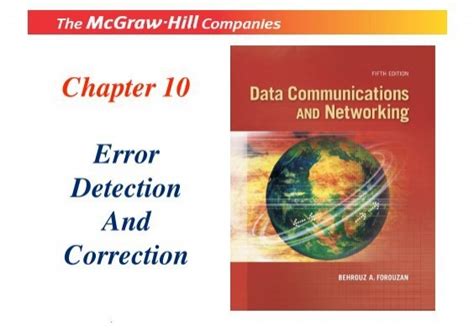 Chapter Error Detection And Correction