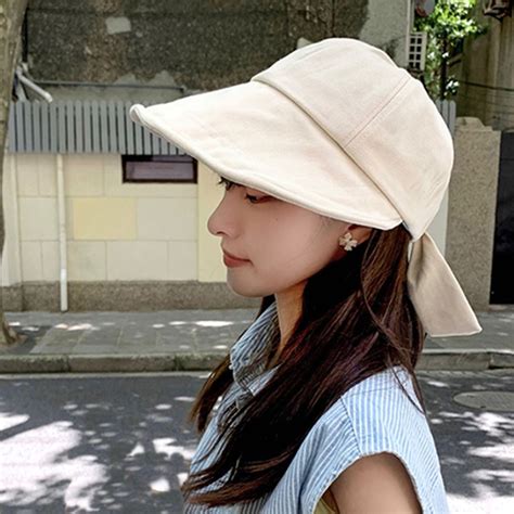 여성 버킷햇 모자 벙거지 2color 여자 썬 캡 리본 골프 햇 와이어 챙넓은모자