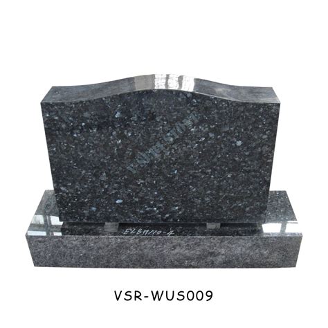 Natural Stone Polished Carving Blue Pearl Granite Monuments For