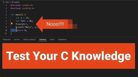 How Well Do You Know C C Programming Language Quiz With Explanation Youtube