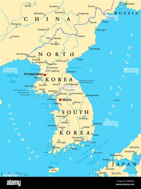 Political Map Of Korean Peninsula South Korea Provinces Map Bhby Free