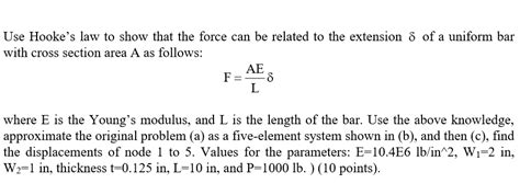 solved consider a bar with a variable cross section