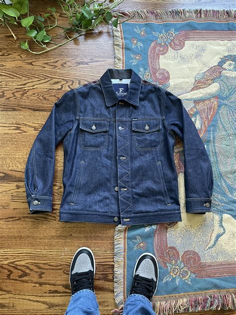 Faconnable × Vintage Plad Cut Denim Jacket Grailed