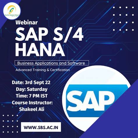 Live Webinar On SAP S HANA Synetic Business Babe