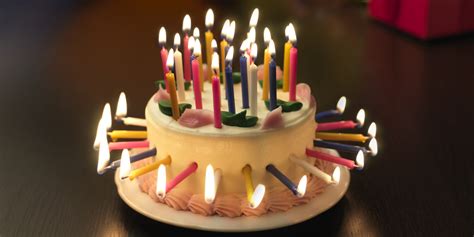 Birthday Cake Many Candles