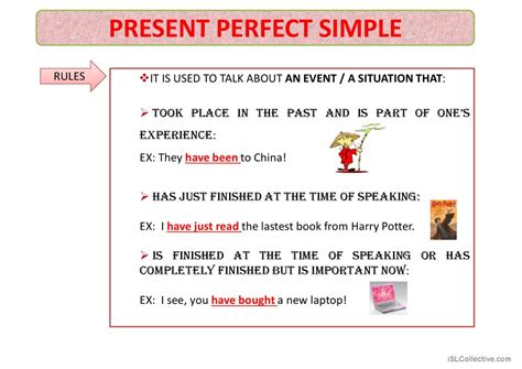 Present Perfect Simple Structure