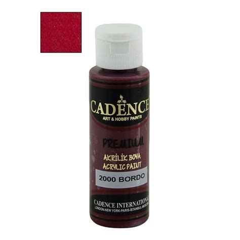 Акриловая краска Cadence Premium Acrylic Paint, 70 мл. Bordeaux-2000 ...