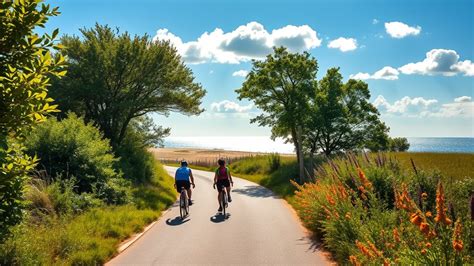 Cycle Massachusettss Cape Cod Rail Trail Beach Vibes Await Flat