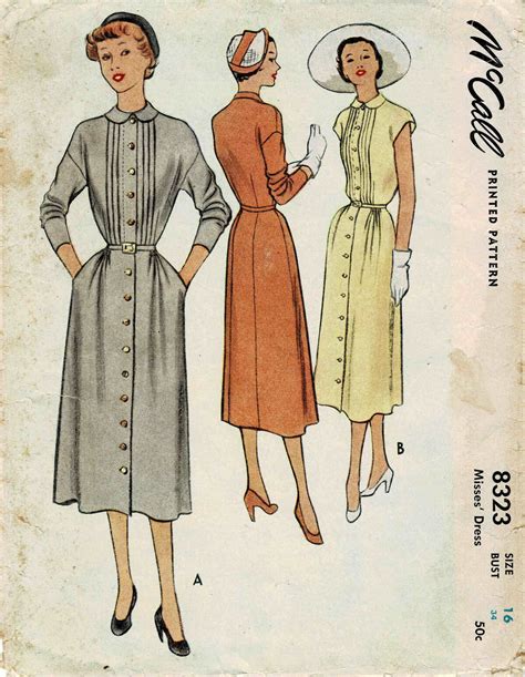 Mccall 8323 Vintage Sewing Patterns Fandom