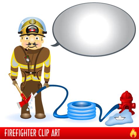 Firefighter And Firefighting Tool Design Vector 03 Free Download