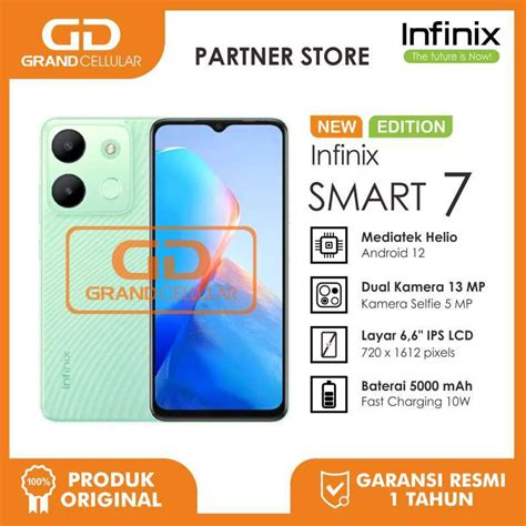 Promo Infinix Smart 7 4GB 64GB New Series Diskon 7 Di Seller Grand Cellular 21 Grand