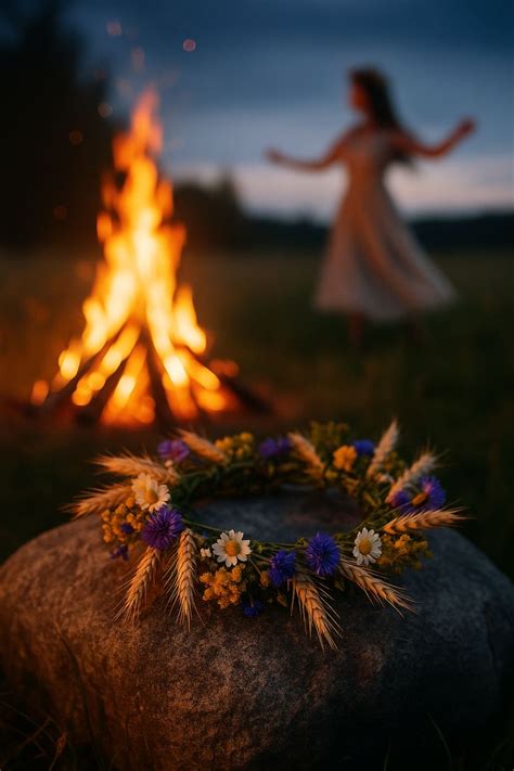 Lammas Fire Dance And Flower Crown Ritual Witchy Vibes Photoshoot