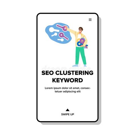 Research Seo Clustering Keyword Vector Stock Vector Illustration Of