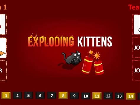 Exploding Kittens Quiz Game Animated German Original But Editable Whole School Teaching