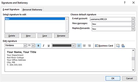 Create A College Email Signature Red River College Information