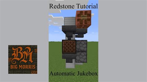Minecraft Automatic Jukebox Redstone Tutorial Youtube