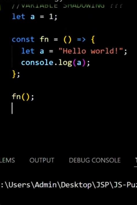 Js Variable Shadowing Coding Javascript Programming Codinginterview