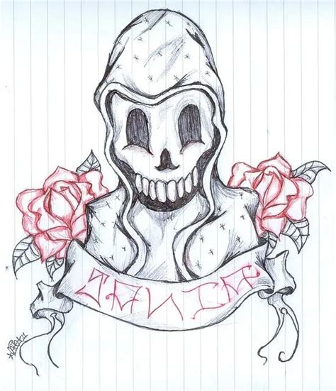 Como Dibujar A La Santa Muerte Imagui
