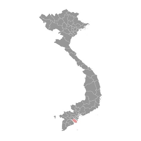 Premium Vector Tra Vinh Province Map Administrative Division Of