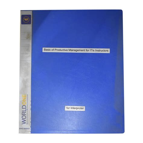 Polypropylene Blue Project File For College Paper Size A4 At 30 Piece In New Delhi