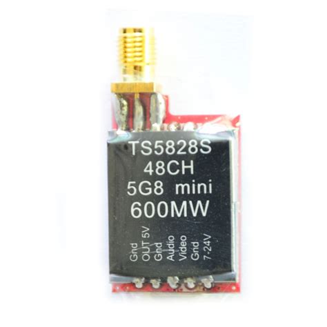 Ts5828s Micro Vtx 5 8g 600mw 48ch Mini Fpv Transmitter Sma Rp Sma For
