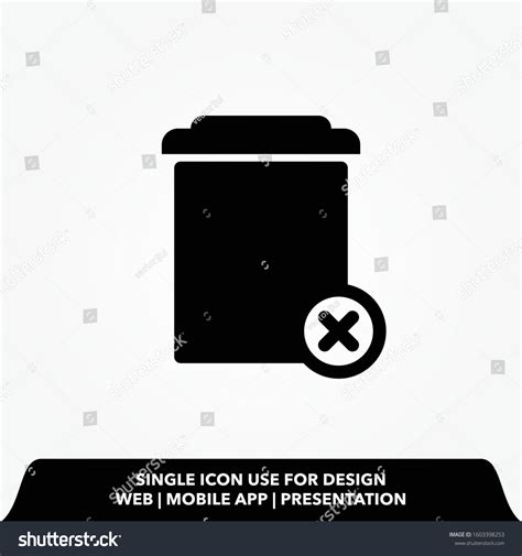 Remove Bin Sign Iconremove Bin Vector Stock Vector Royalty Free Shutterstock
