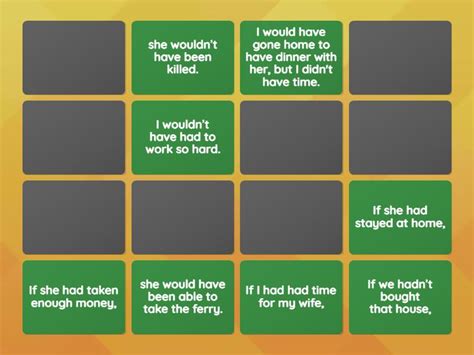 Third Conditional Matching Pairs