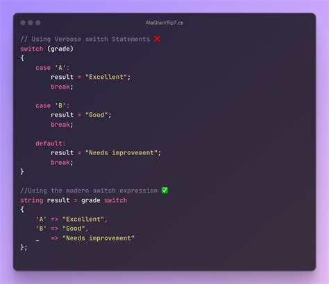 Dotnet Cleancode Switchexpressions Refactoring Bestpractices Ala