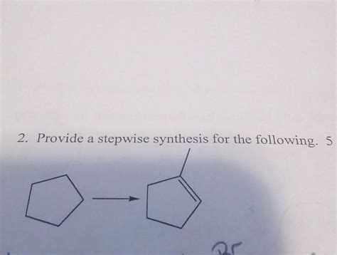 solved 2 provide a stepwise synthesis for the following 5