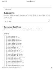 Contents Bootstrap V Pdf AM Contents Bootstrap V