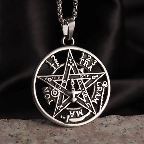 Collar Con Colgante De Pentagrama Wiccan Vintage Para Hombres Y Mujeres