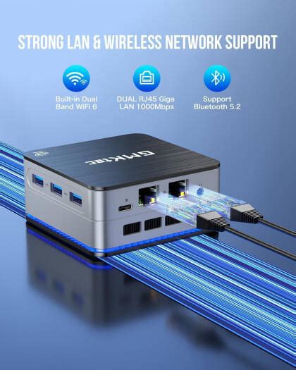 Gmktec Desktop Mini Pc Windows Pro Intel N Gb Ddr Gb Ssd Dual Lan Mini Computer