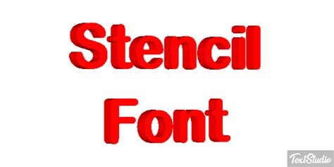 Stencil Font Font Animated  Logo Designs