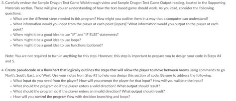 3 Carefully Review The Sample Dragon Text Game