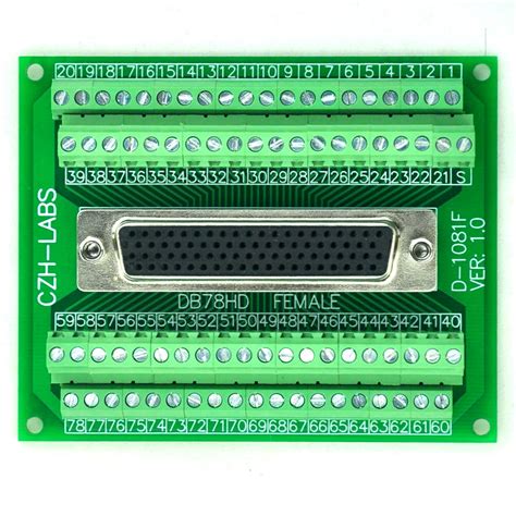 CZH LABS D SUB DB HD Female Header Breakout Board DSUB CZH LABS D CZH LABS MD D F