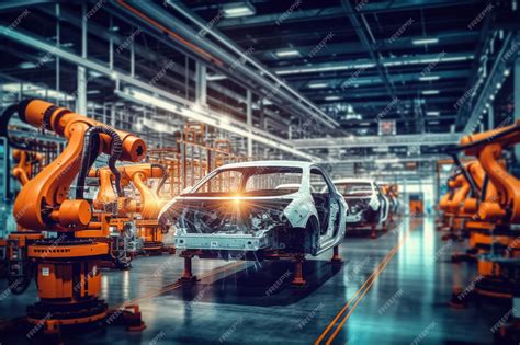 Car Factory Automotive Production Line Automated Robot Arm Assembly Line Electric Vehicles
