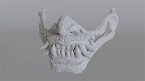 Stl File Oni Lizard Mask・3d Print Model To Download・cults