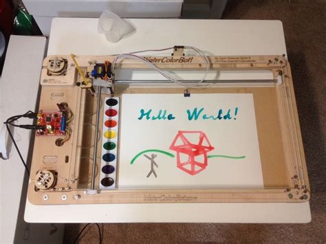Free 3d File Simple Hello World For A Watercolorbot 👋 ・3d Printing