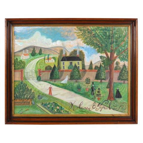 Kolene Spicher American Garden Scene In Nantucket Lot 424 October Estate Auctionoct 21
